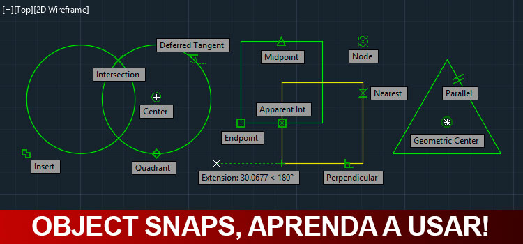 Object snaps, aprenda a usar! [DICA] - QualifiCAD