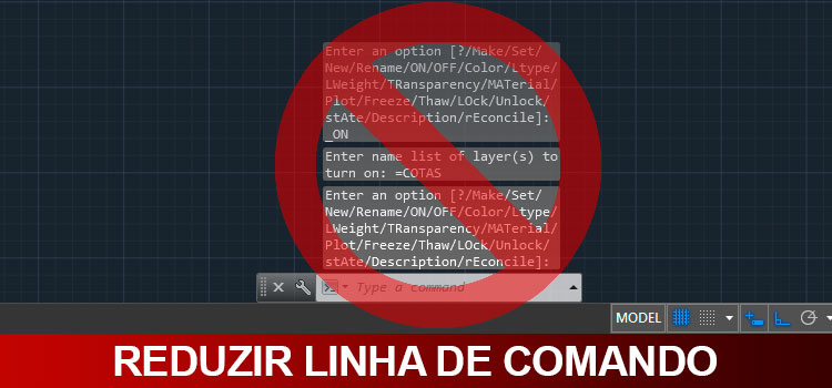 Reduzir linha de comando - QualifiCAD
