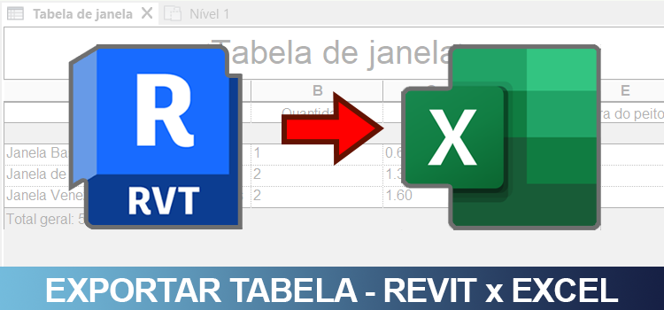 Exportar Tabelas Revit X Excel Qualificad 